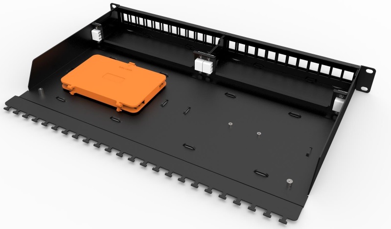 Premium-Line Hybrid Patch Panel (copper and fiber)